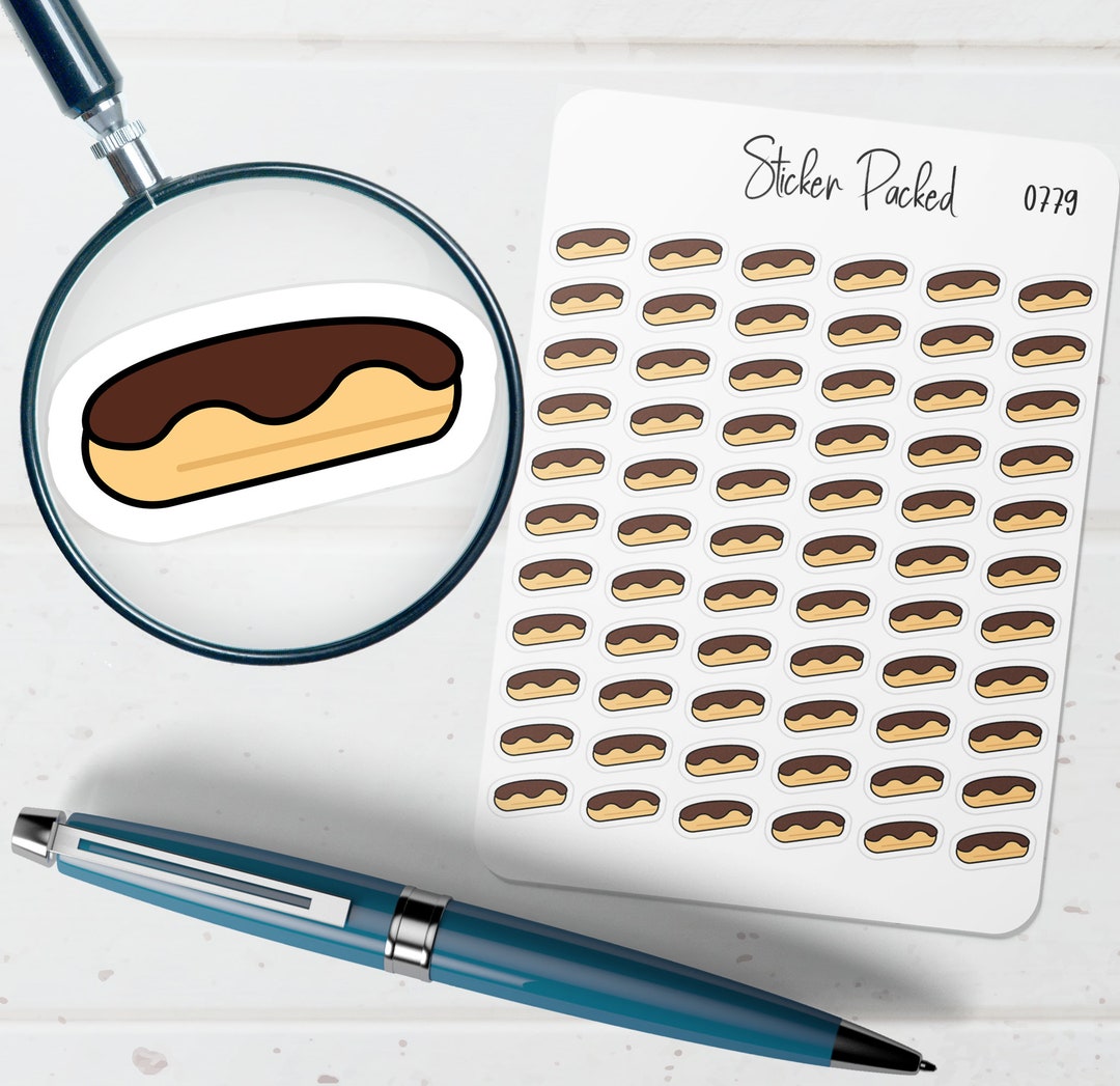 Chocolate Eclair Planner Sticker Chocolate Eclair Icon Sticker ...