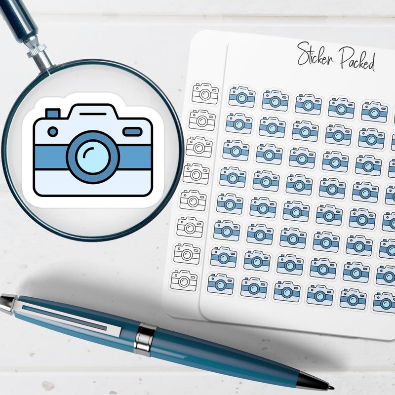 Camera Stickers - Etsy