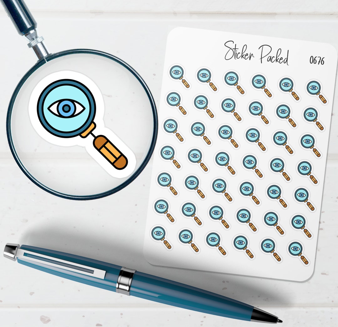 Eye Examination Planner Sticker Eye Examination Icon Sticker Eye ...