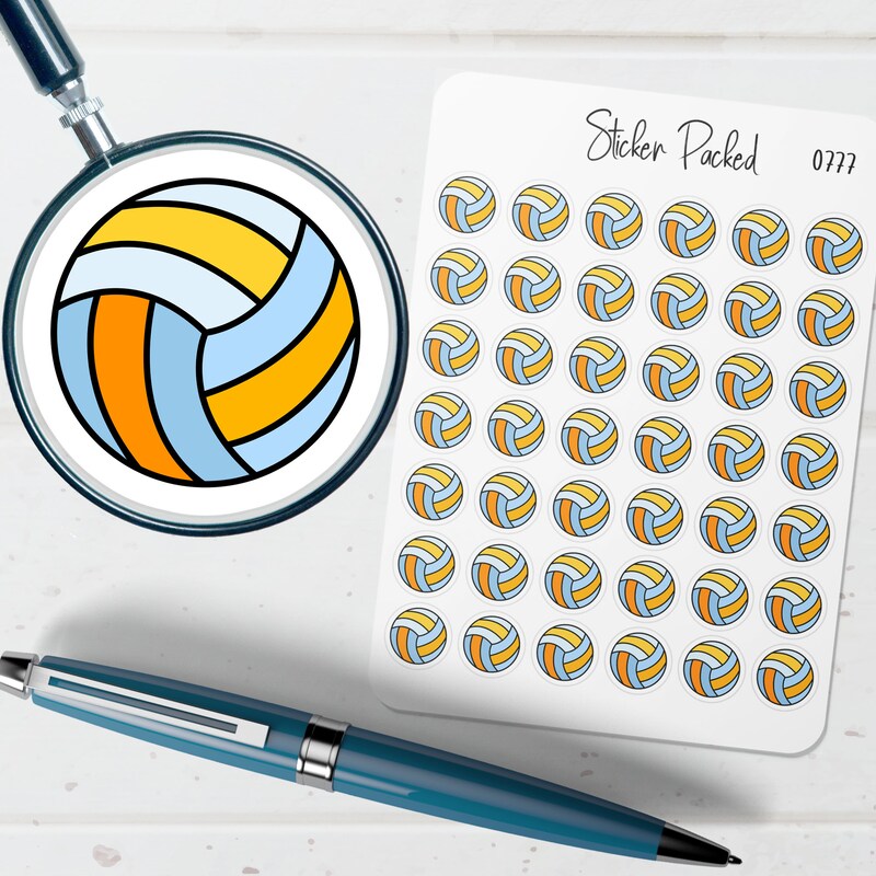 Volleyball Stickers - Etsy