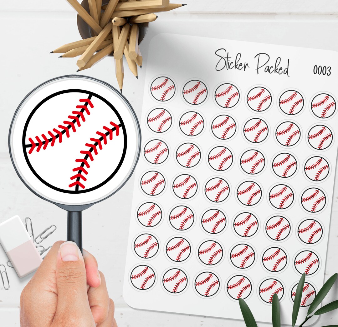 Baseball Planner Stickers Baseball Game Planner Stickers - Etsy