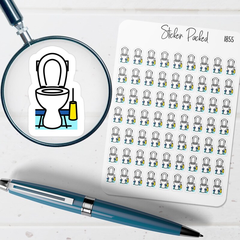 Toilet Sticker - Etsy