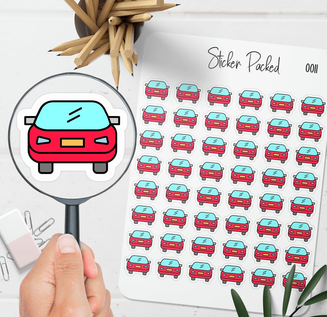 Car Stickers Car Planner Stickers Transportation Stickers for - Etsy