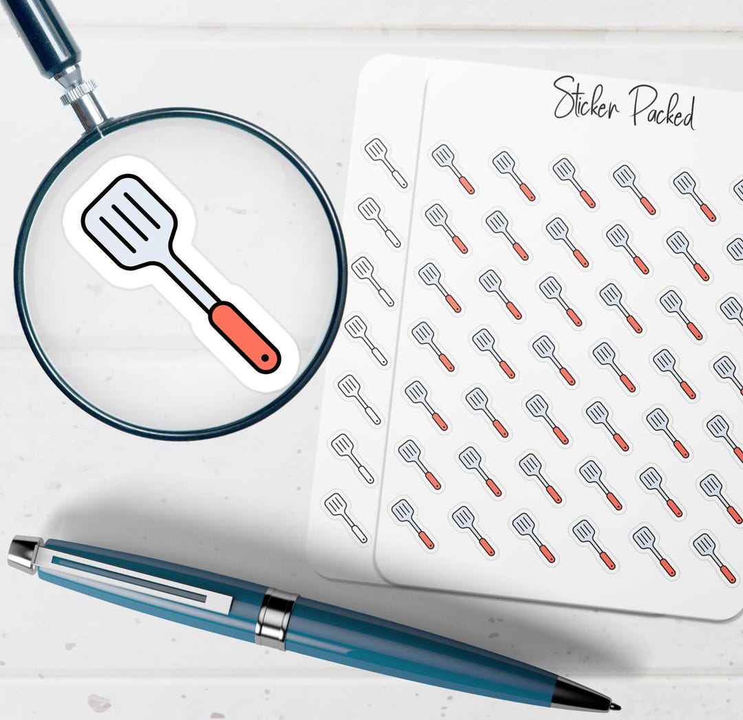 Spatula Planner Sticker Spatula Icon Sticker Spatula Sticker - Etsy