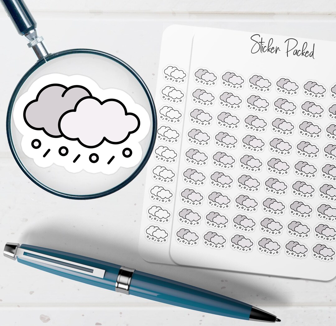 Hail Planner Sticker Hail Icon Sticker Hail Sticker - Etsy