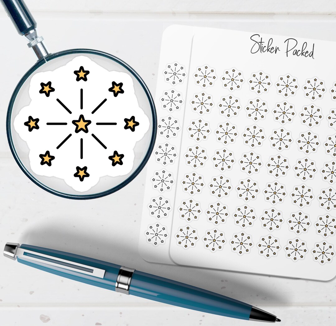 Fireworks Planner Sticker Fireworks Icon Sticker Fireworks Sticker - Etsy
