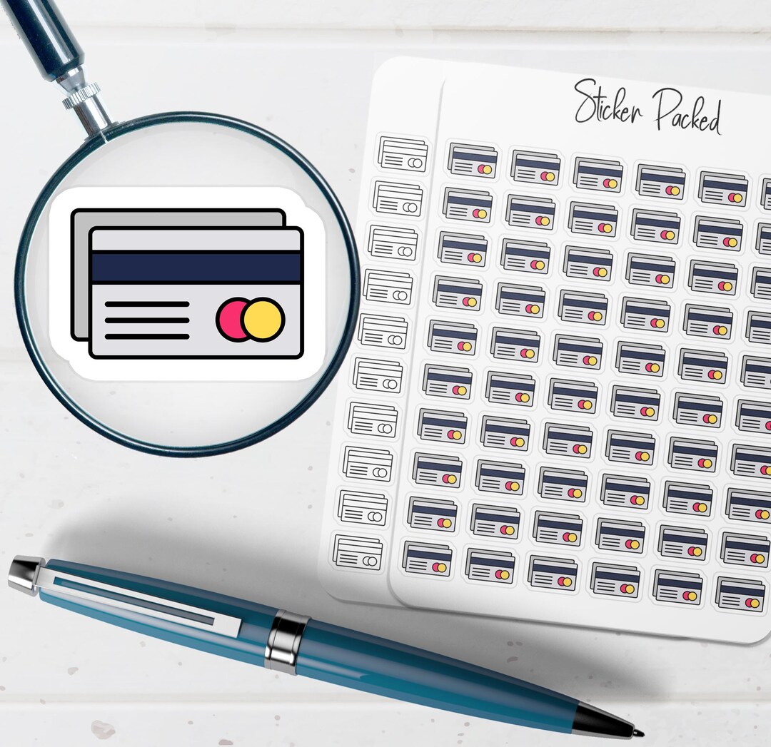 Credit Card Planner Sticker Credit Card Icon Sticker Credit Card ...