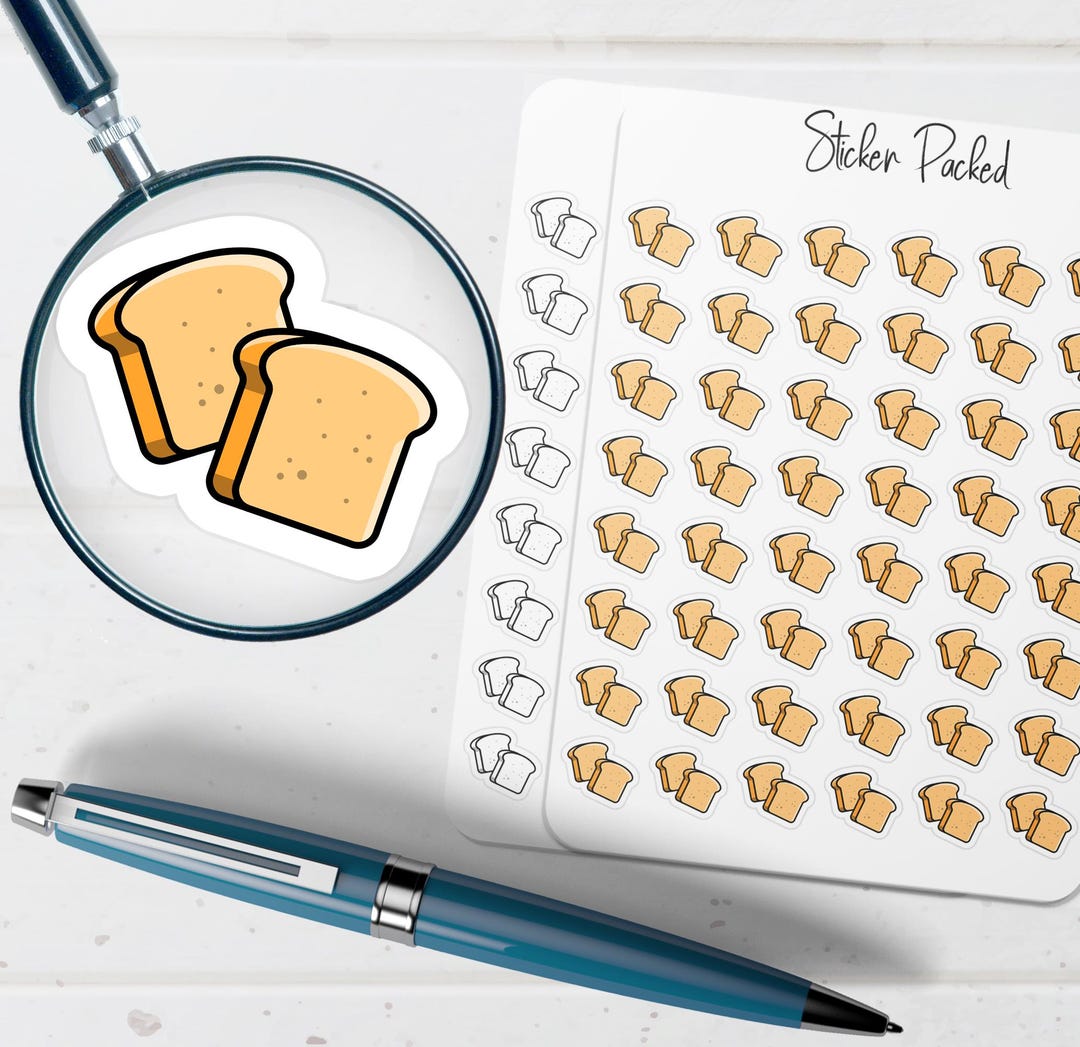 Bread Slices Planner Sticker Bread Slices Icon Sticker Bread Slices ...