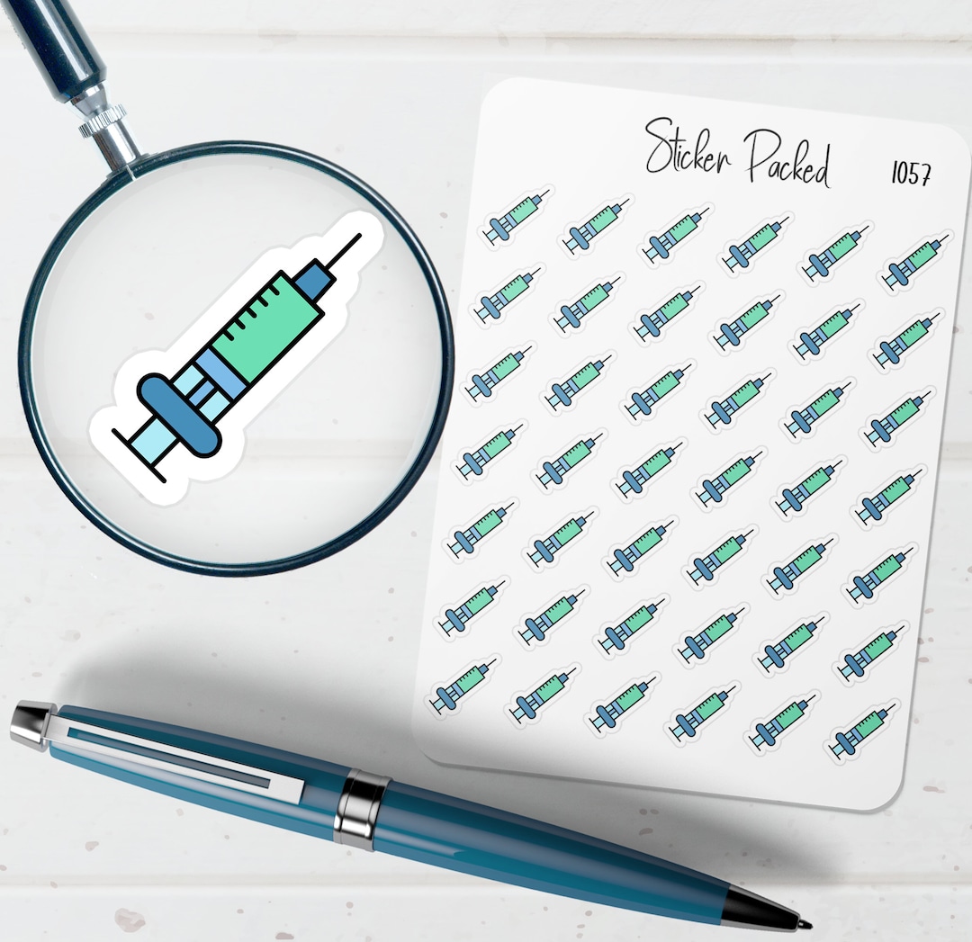 Injection Planner Sticker Injection Icon Sticker Injection Sticker - Etsy