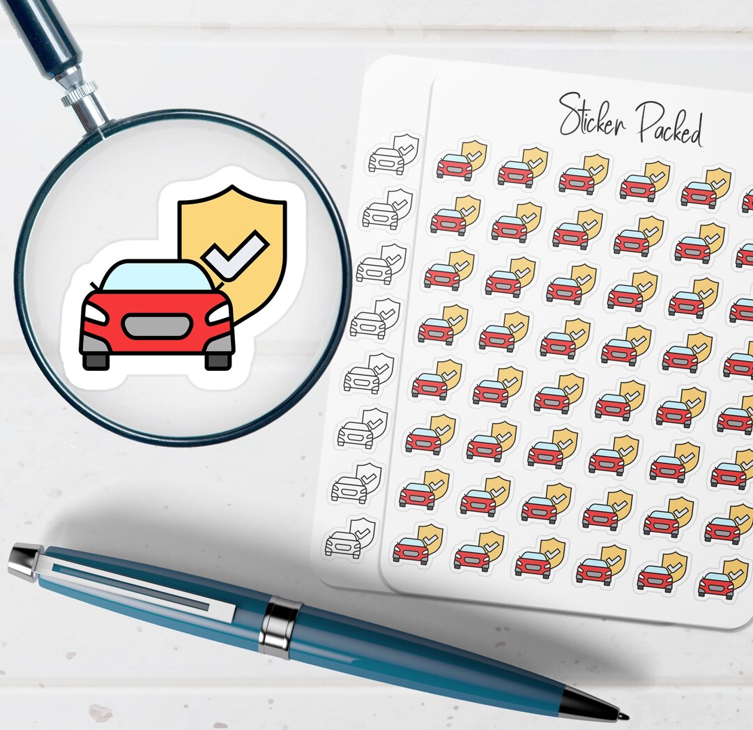Auto Insurance Planner Sticker Auto Insurance Icon Sticker Auto ...