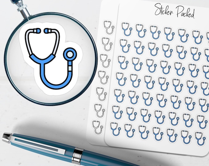48 Cute Doctor/appointment/unwell/medicine Planner Stickers - Etsy