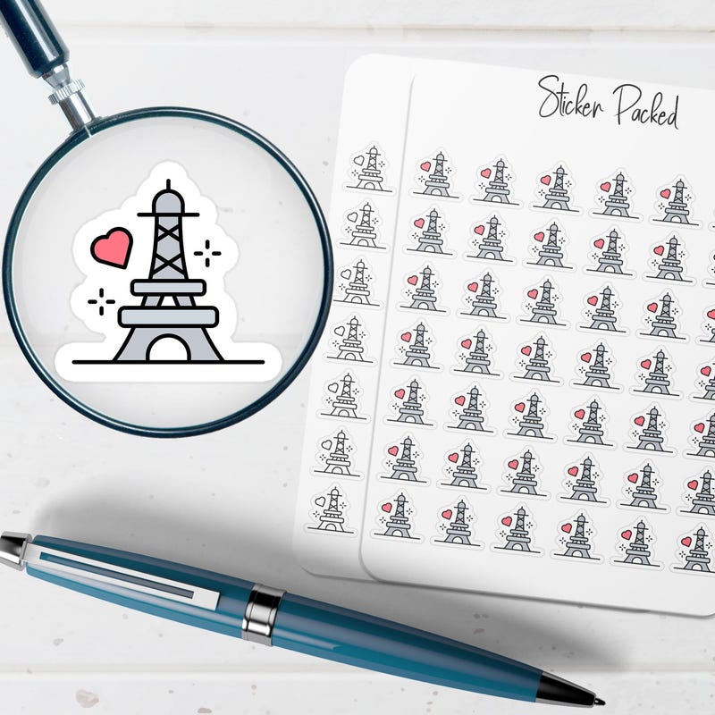 Eiffel Tower Sticker - Etsy