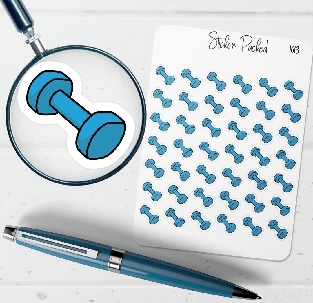Hand Weight Planner Sticker Hand Weight Icon Sticker Hand Weight ...
