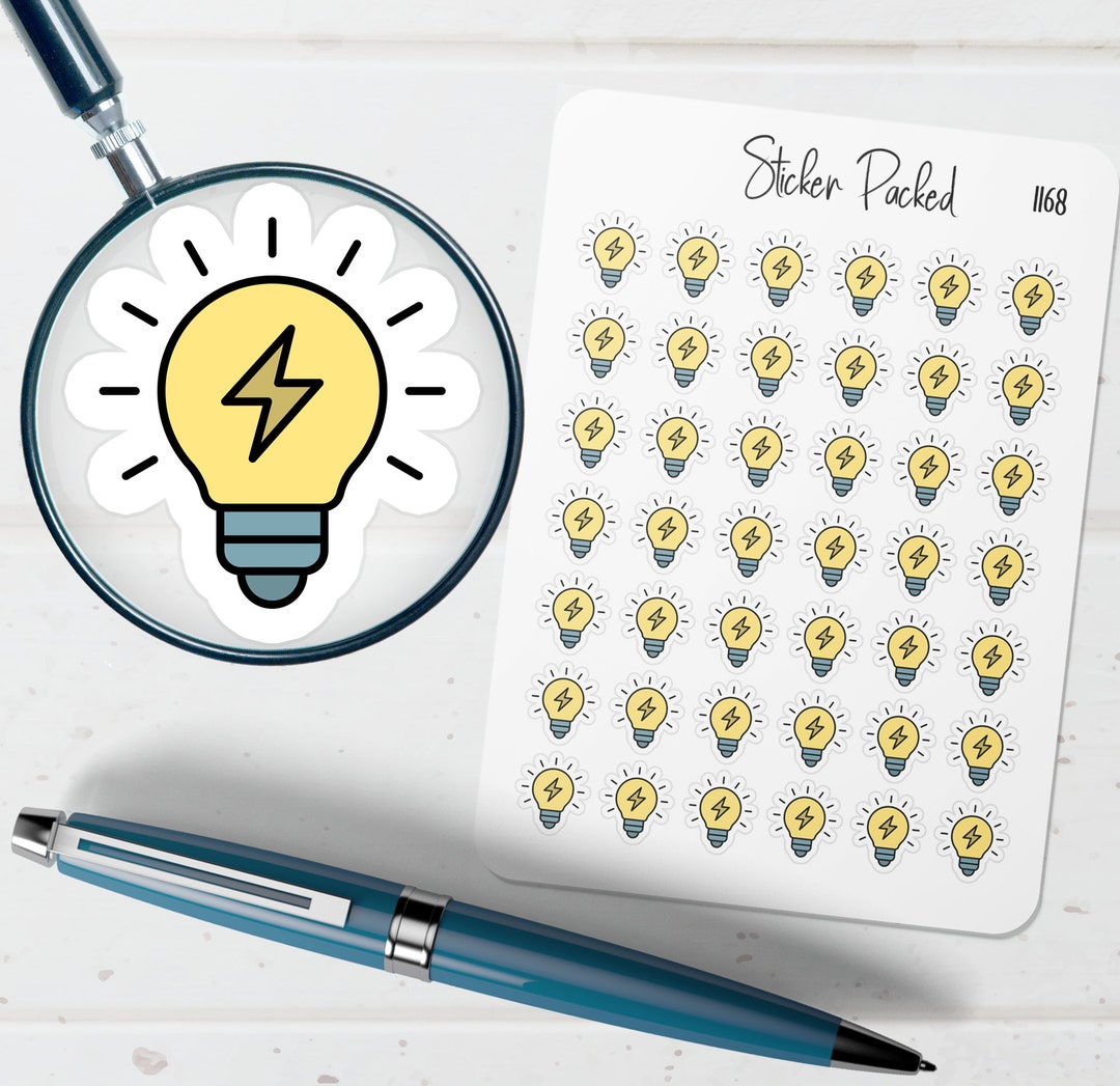Energy Planner Sticker Energy Icon Sticker Energy Sticker - Etsy