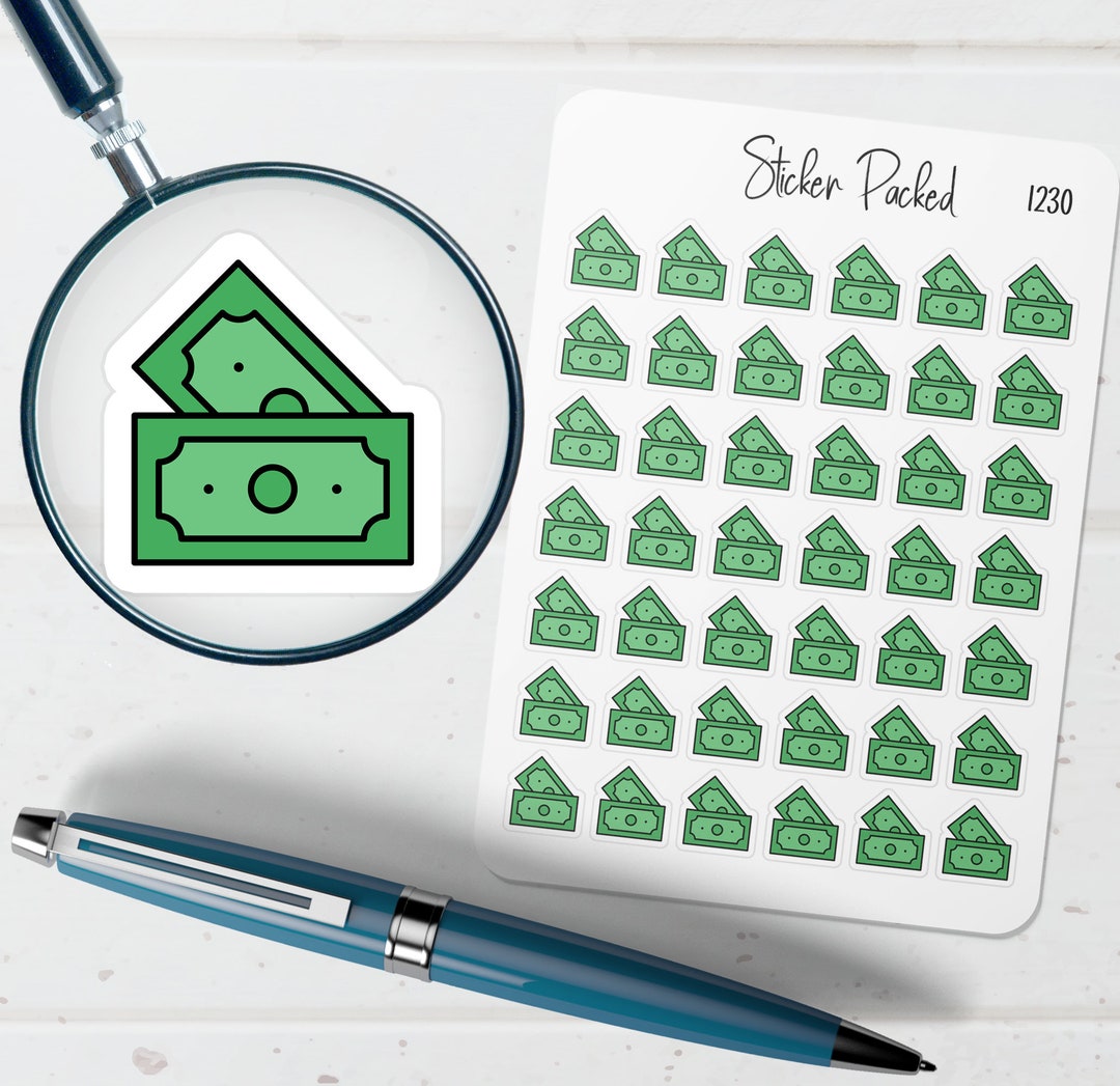Currency Planner Sticker Currency Icon Sticker Currency Sticker - Etsy