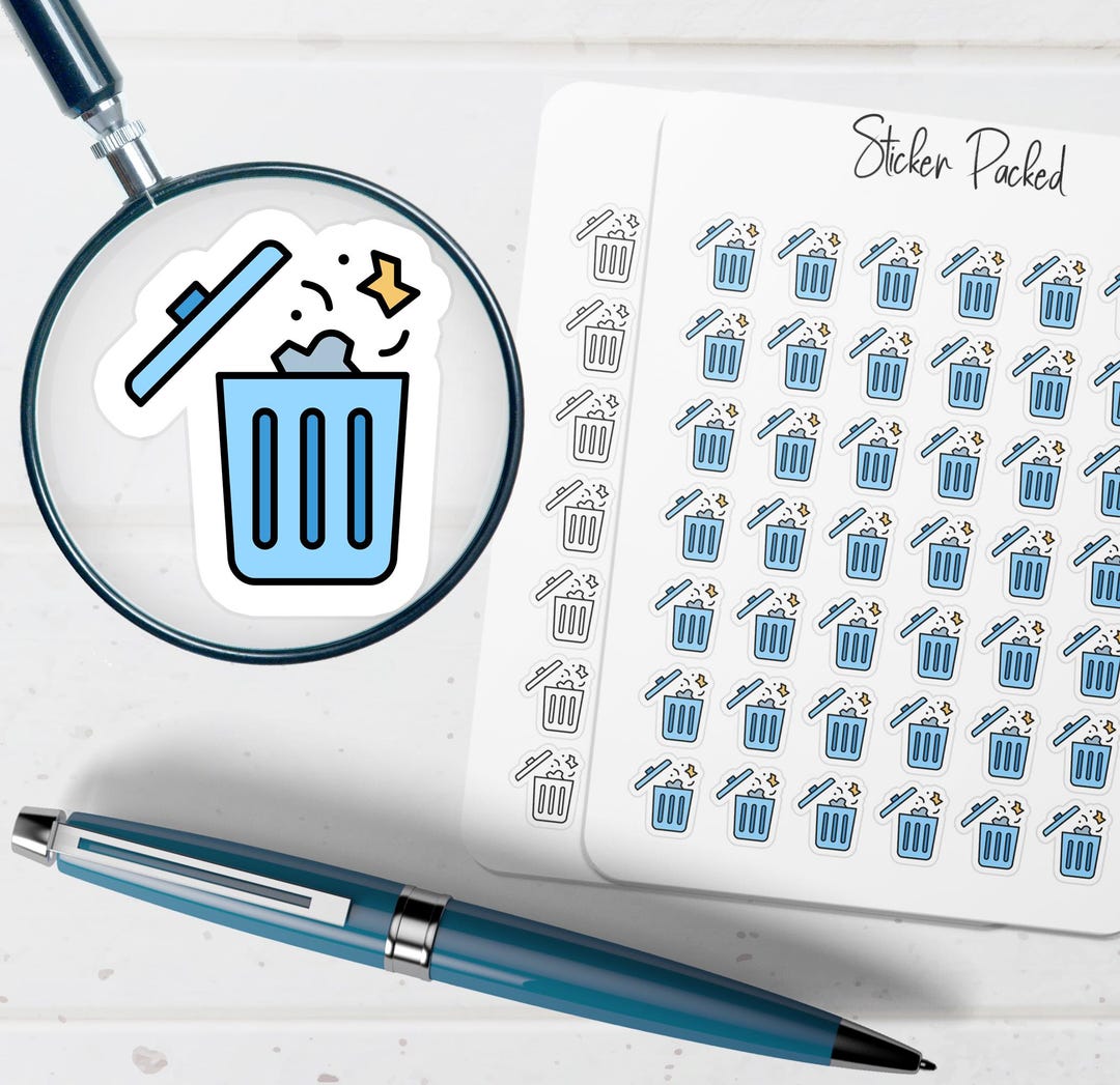 Garbage Planner Sticker Garbage Icon Sticker Garbage Sticker - Etsy