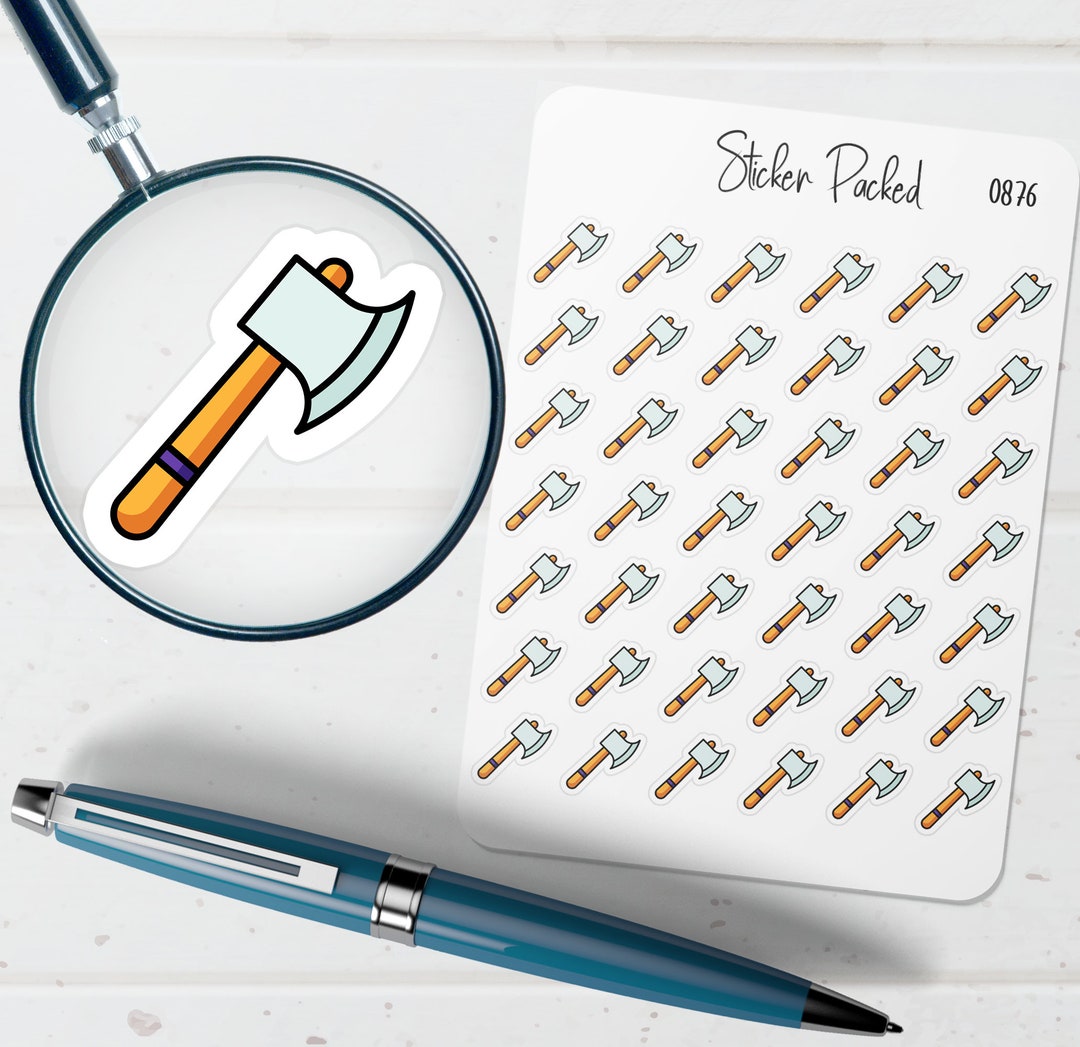 Axe Planner Sticker Axe Icon Sticker Axe Sticker Halloween Planner ...
