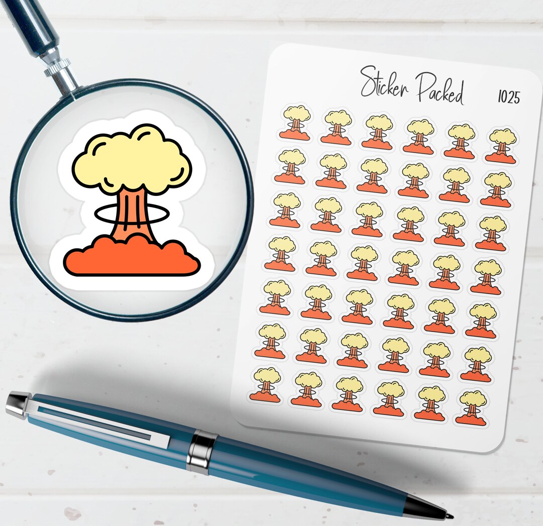 Blast Planner Sticker Blast Icon Sticker Blast Sticker - Etsy