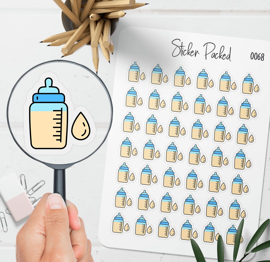 Breast Milk Planner Sticker Breast Milk Icon Sticker Breast - Etsy
