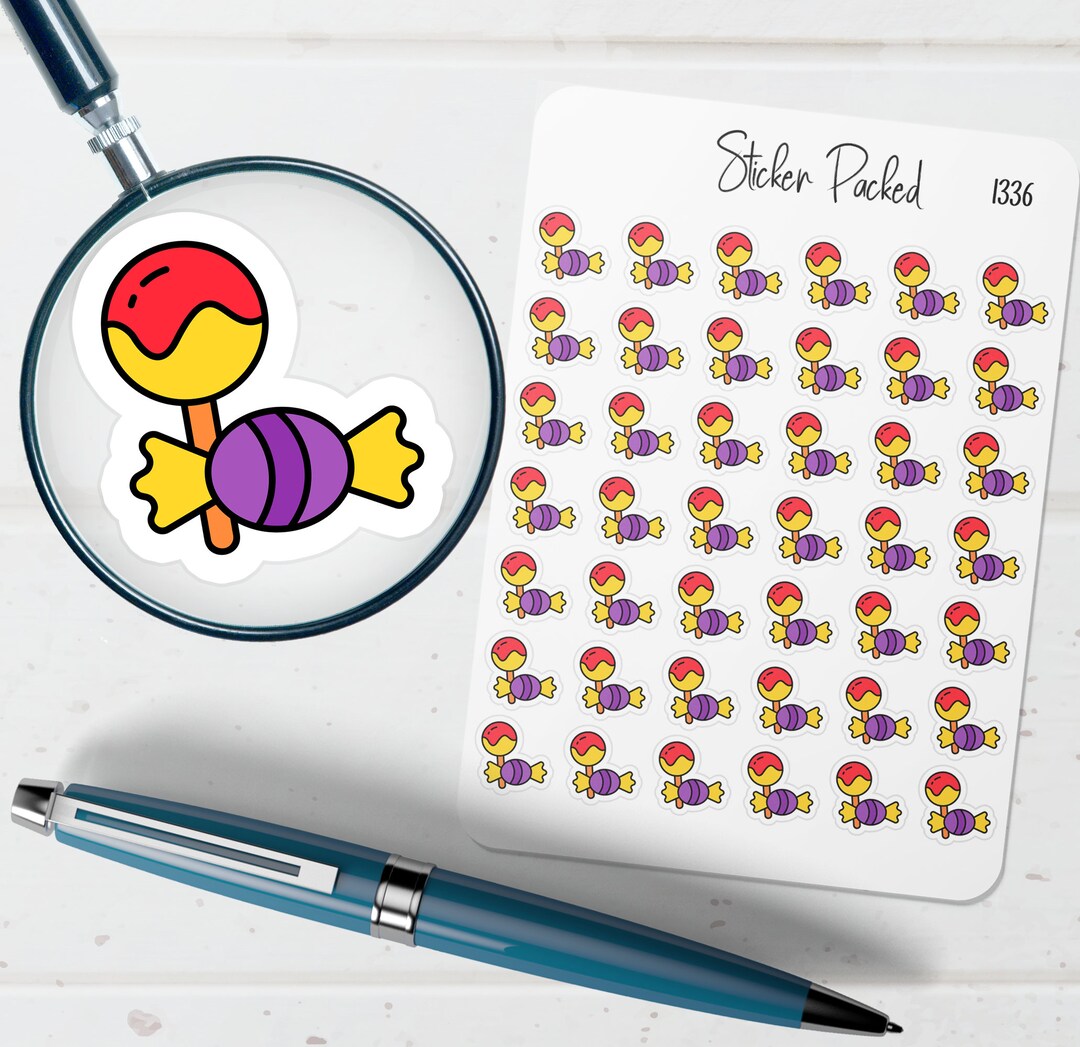Candy Planner Sticker Candy Icon Sticker Candy Sticker - Etsy
