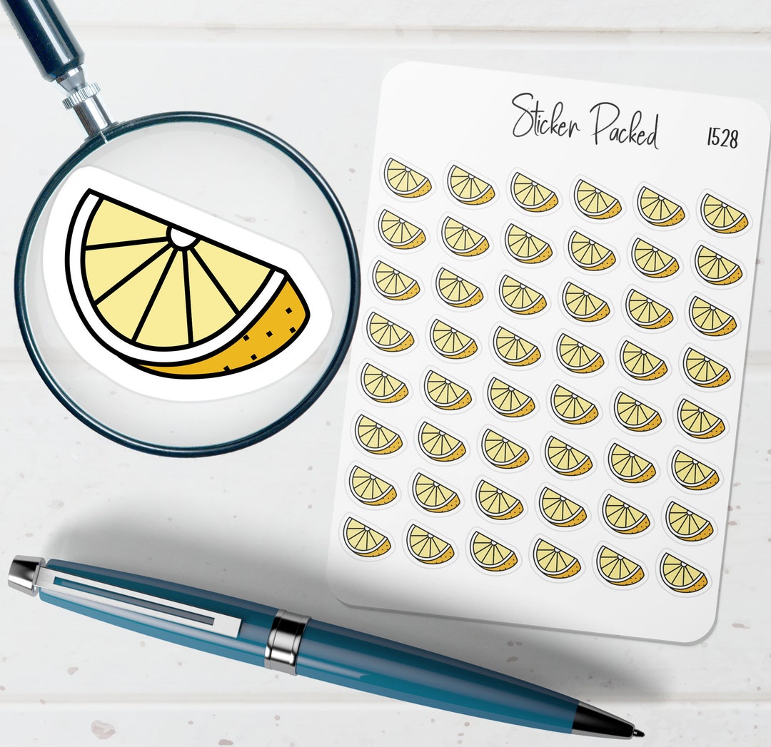 Lemon Wedge Planner Sticker Lemon Wedge Icon Sticker Lemon Wedge ...