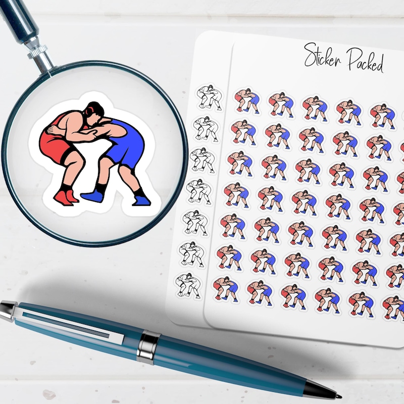 Wrestling Stickers - Etsy