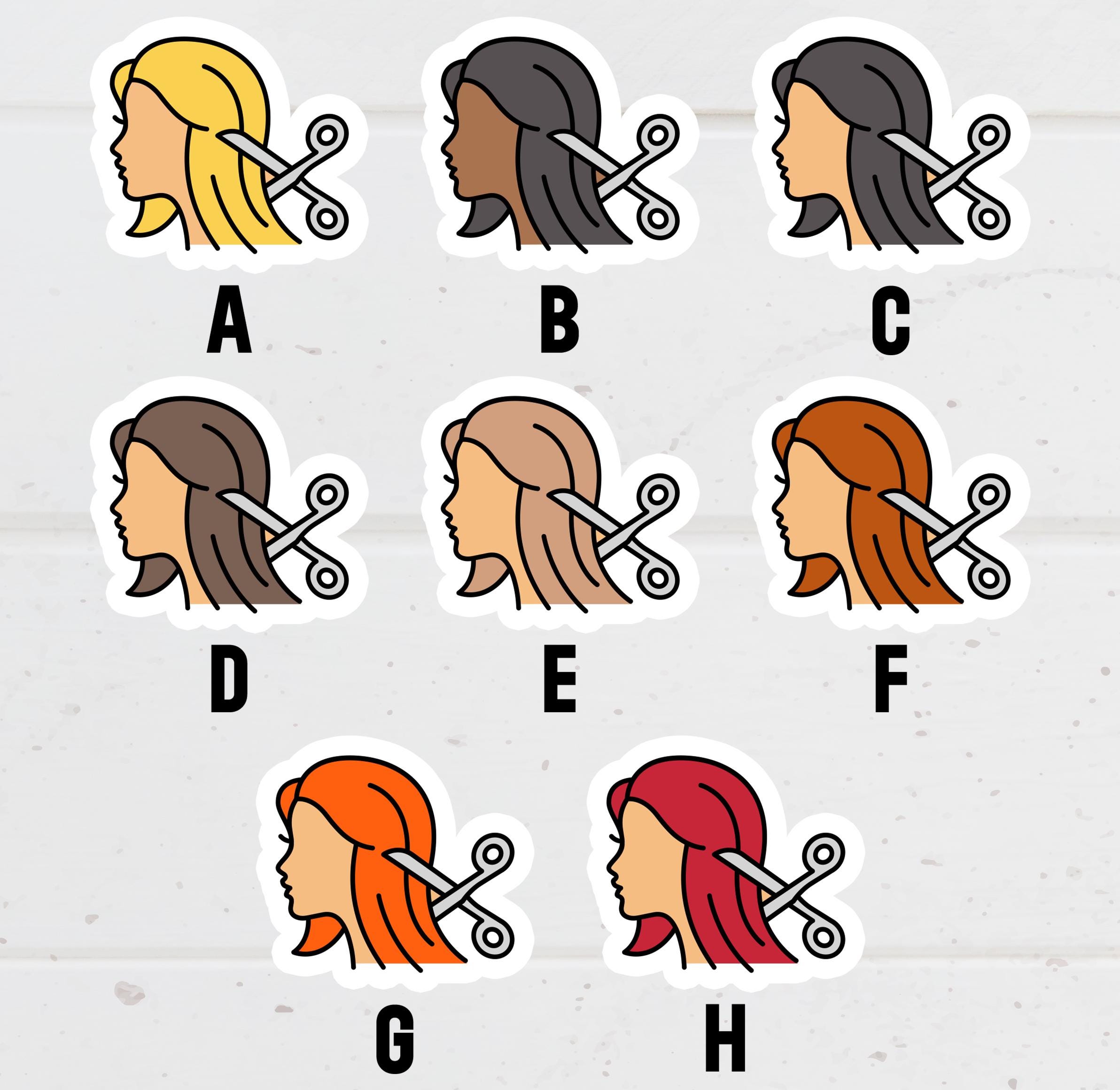 Haircut Planner Stickers Hair Cut Planner Stickers Hair Day Stickers ...