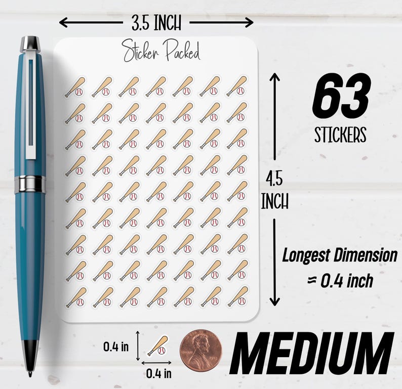 Baseball Bat Planner Sticker Baseball Bat Icon Sticker Baseball Bat ...