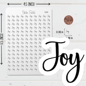 Joy Planner Sticker Joy Script Sticker Joy Word Sticker Joy Script ...