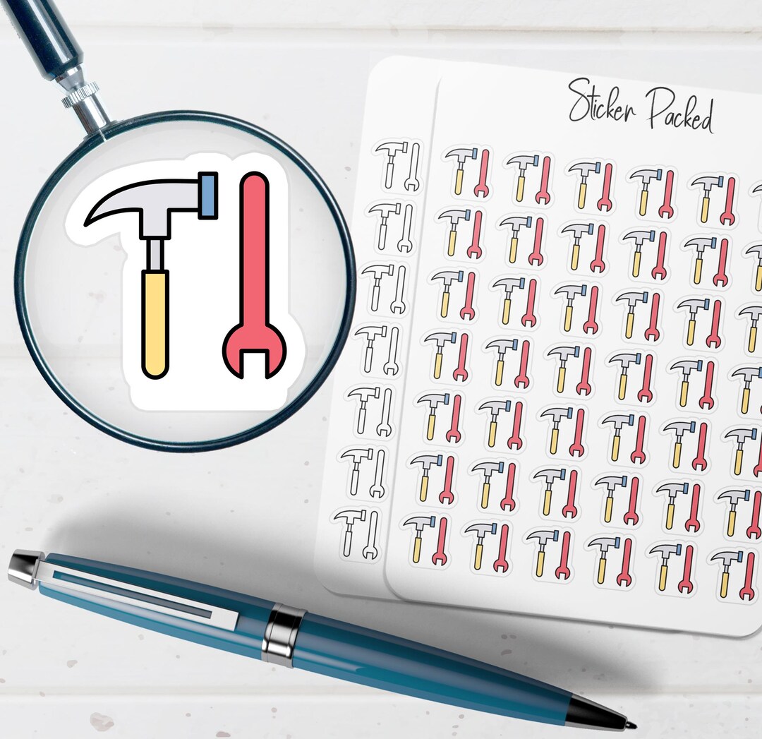 Tools Planner Sticker Tools Icon Sticker Tools Sticker - Etsy