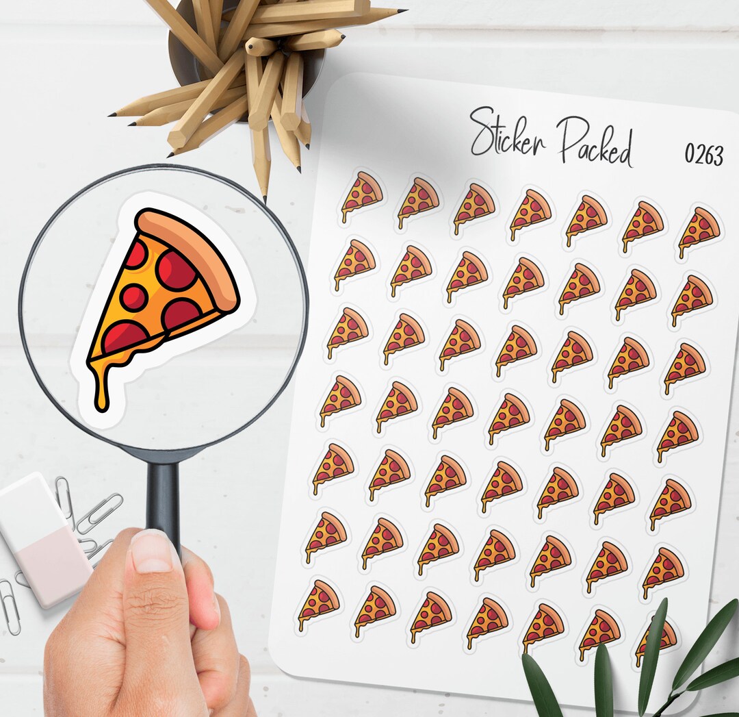 Pizza Planner Sticker Pizza Icon Sticker Pizza Sticker Food - Etsy
