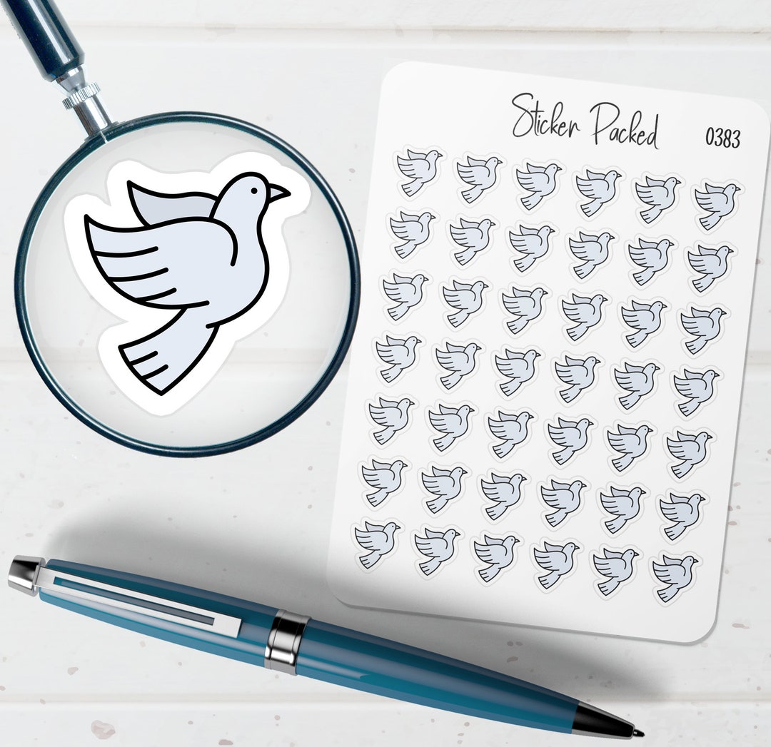 Dove Planner Sticker Dove Icon Sticker Dove Sticker - Etsy