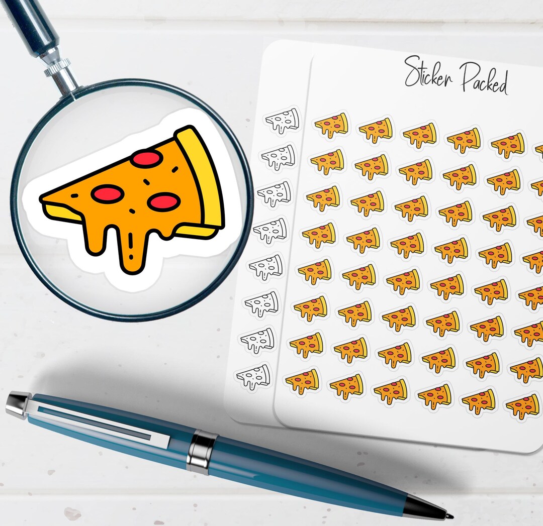 Slice of Pizza Planner Sticker Slice of Pizza Icon Sticker Slice of ...