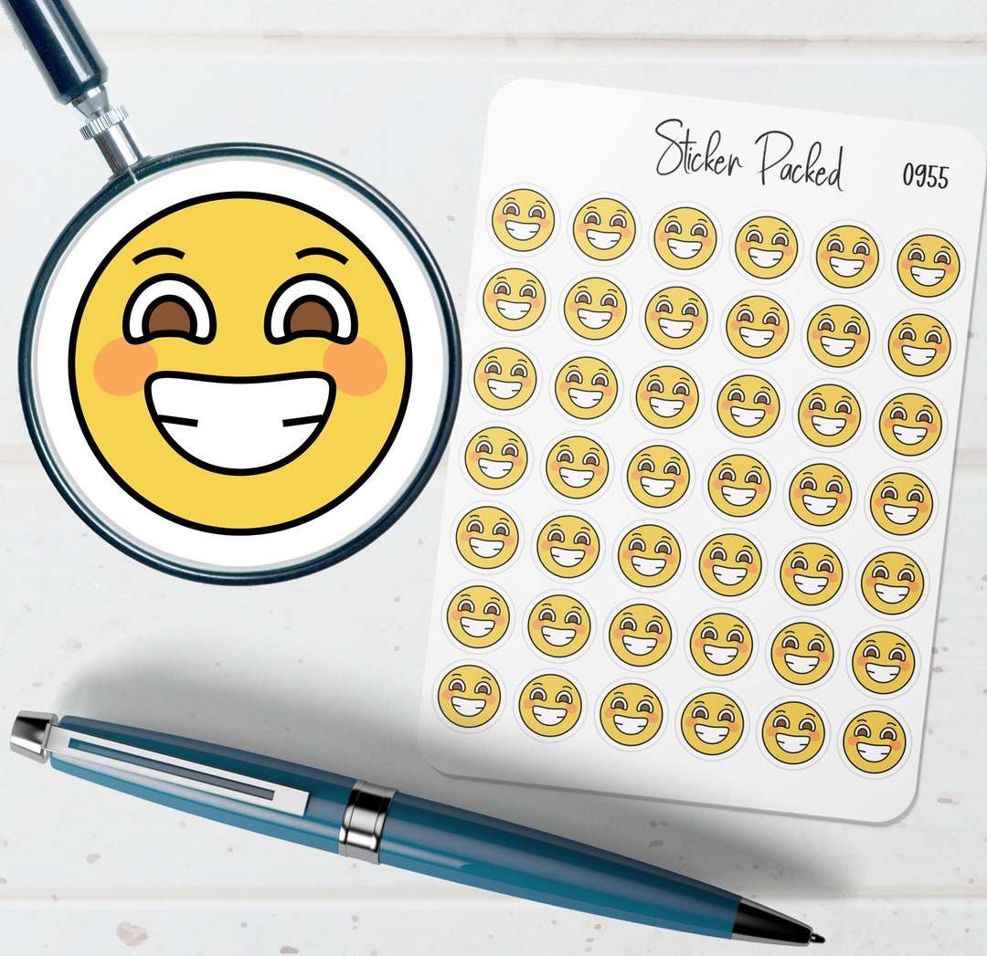 Happy Emoji Planner Sticker Happy Emoji Icon Sticker Happy Emoji ...