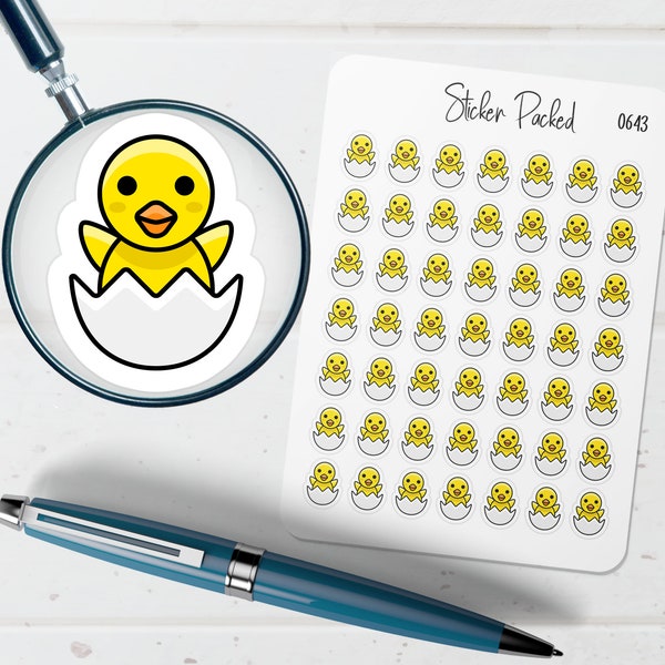 Baby Chick Sticker - Etsy
