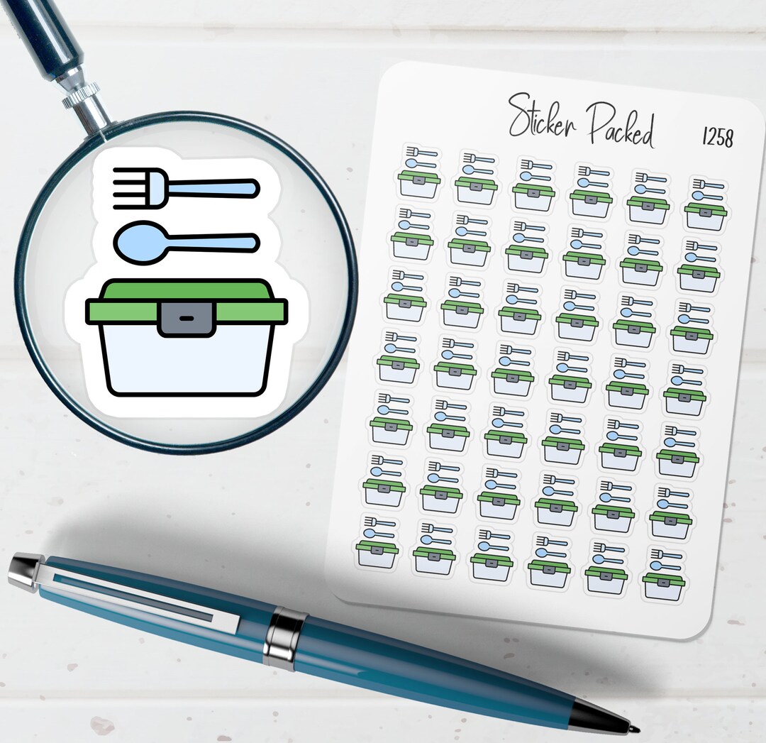 Lunchbox Planner Sticker Lunchbox Icon Sticker Lunchbox Sticker - Etsy