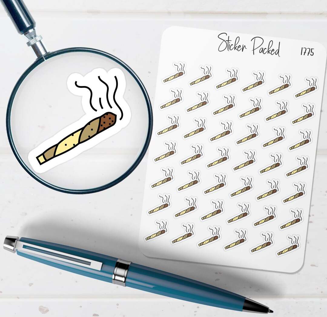 Blunt Planner Sticker Blunt Icon Sticker Blunt Sticker Marijuana ...