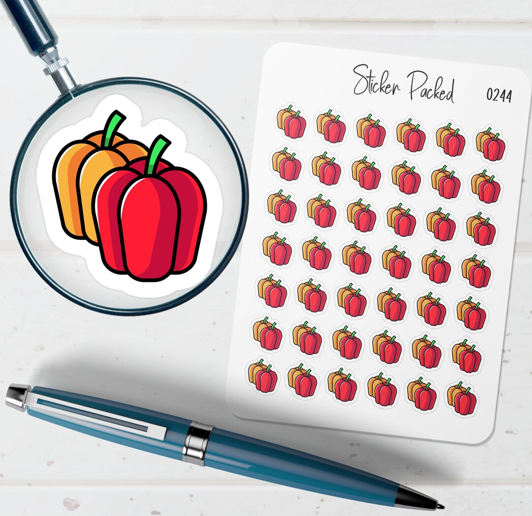 Bell Peppers Planner Sticker Bell Peppers Icon Sticker Bell Peppers ...