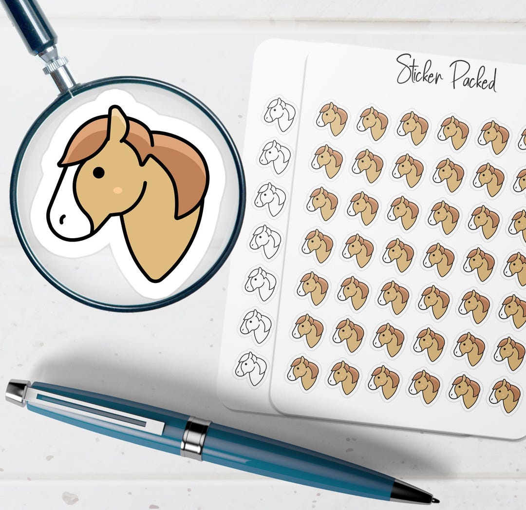 Horse Head Planner Sticker Horse Head Icon Sticker Horse Head Sticker ...