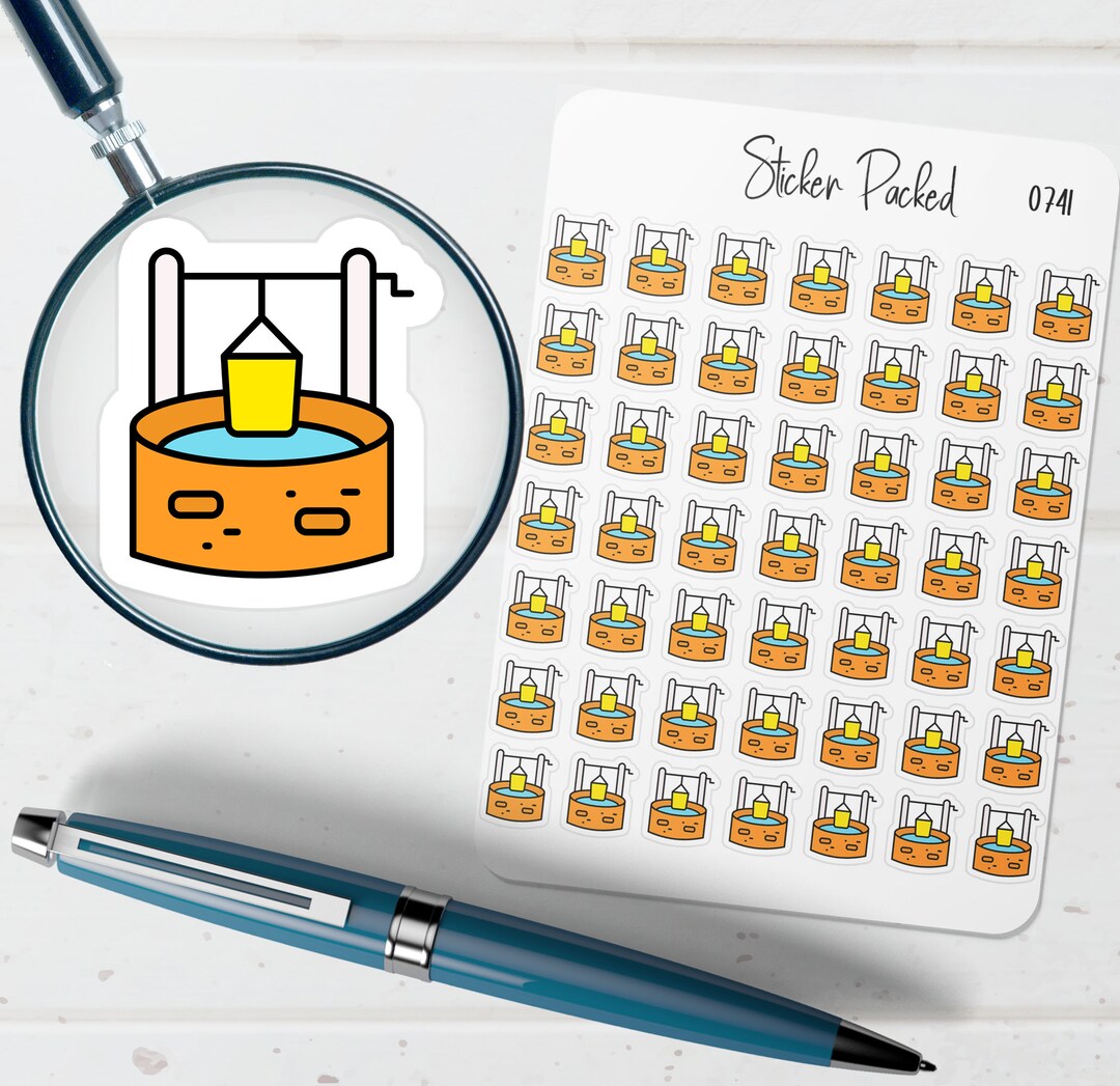 Water Well Planner Sticker Water Well Icon Sticker Water Well Sticker ...