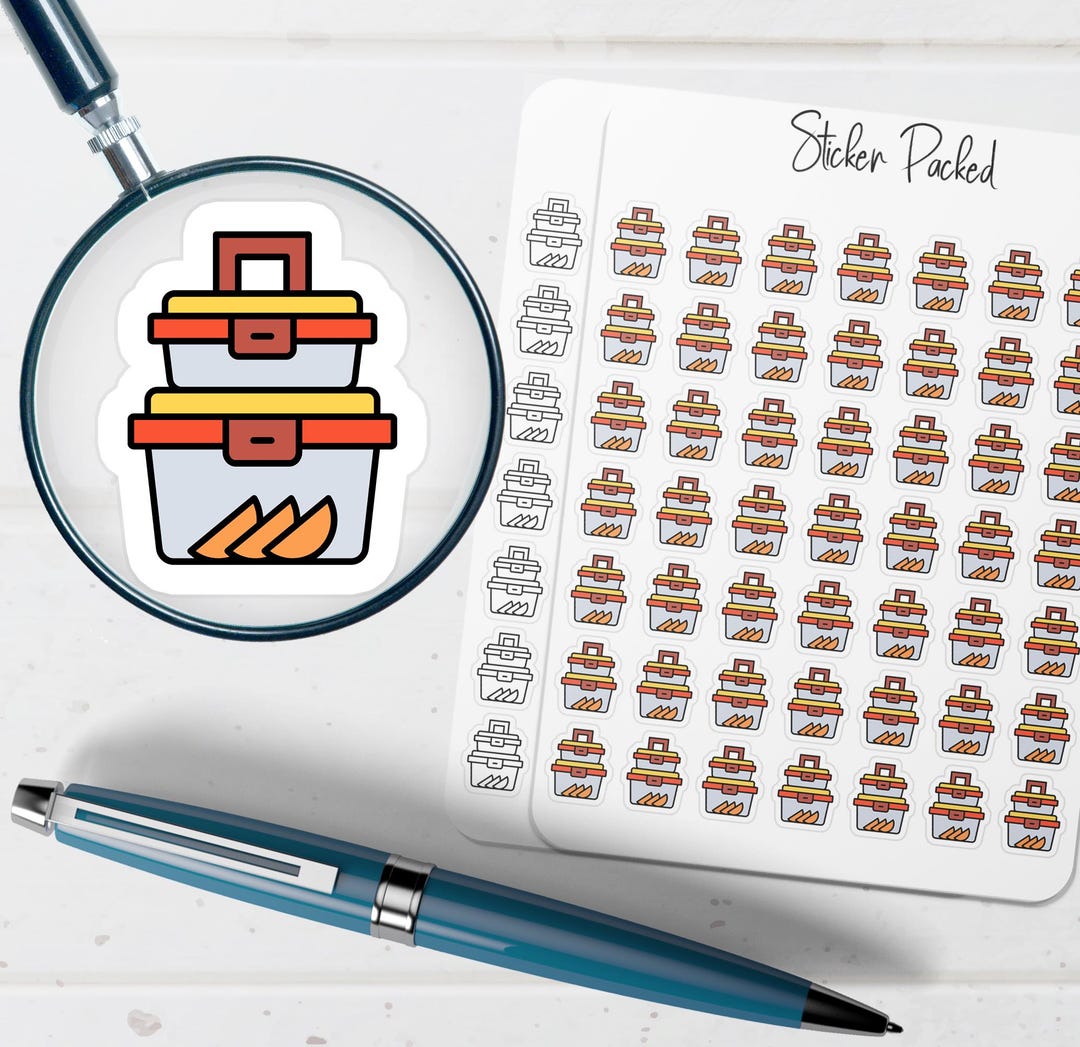 Lunch Boxes Planner Sticker Lunch Boxes Icon Sticker Lunch Boxes ...