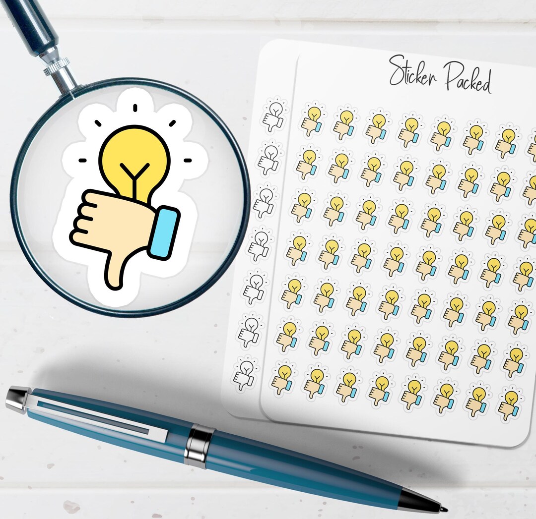 Bad Idea Planner Sticker Bad Idea Icon Sticker Bad Idea Sticker - Etsy
