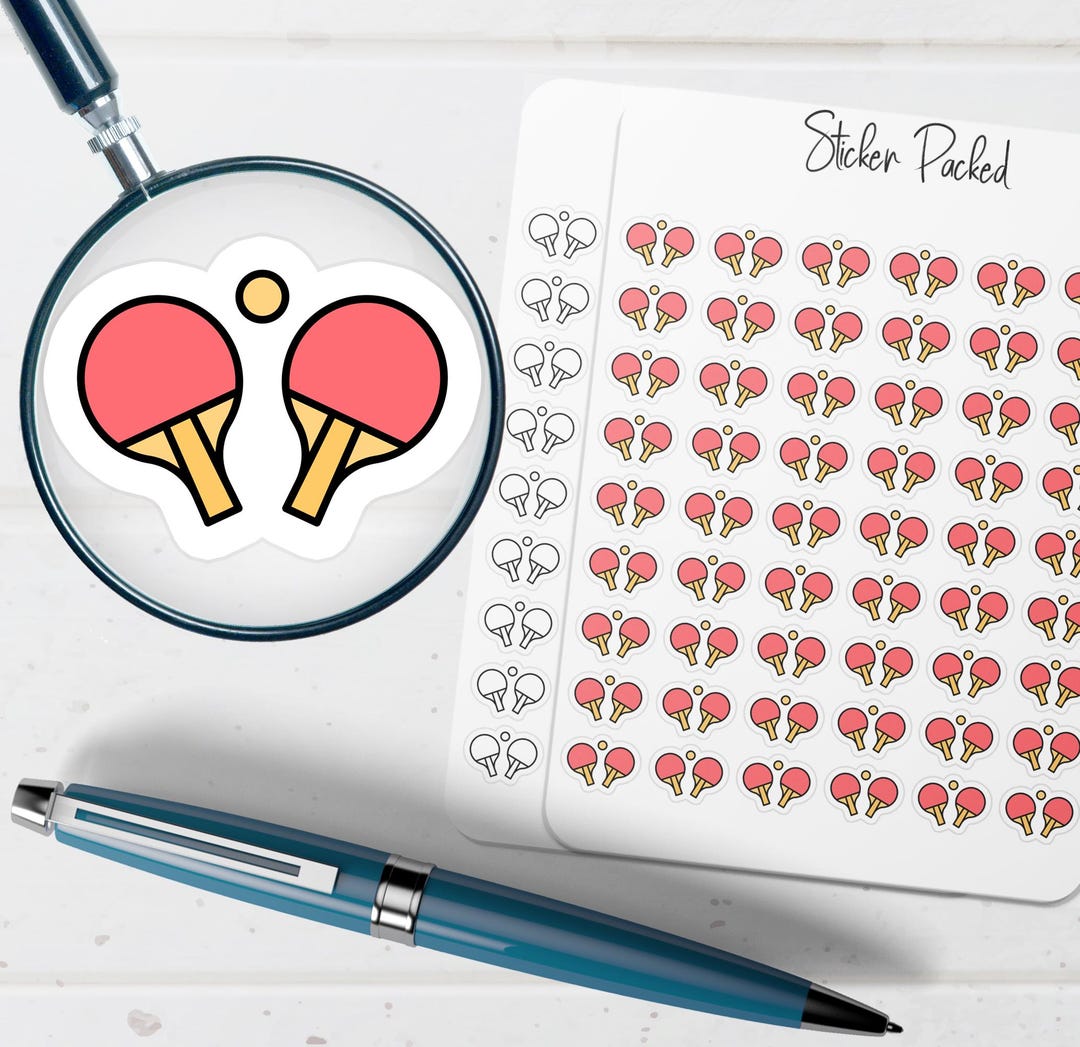 Table Tennis Planner Sticker Table Tennis Icon Sticker Table Tennis ...