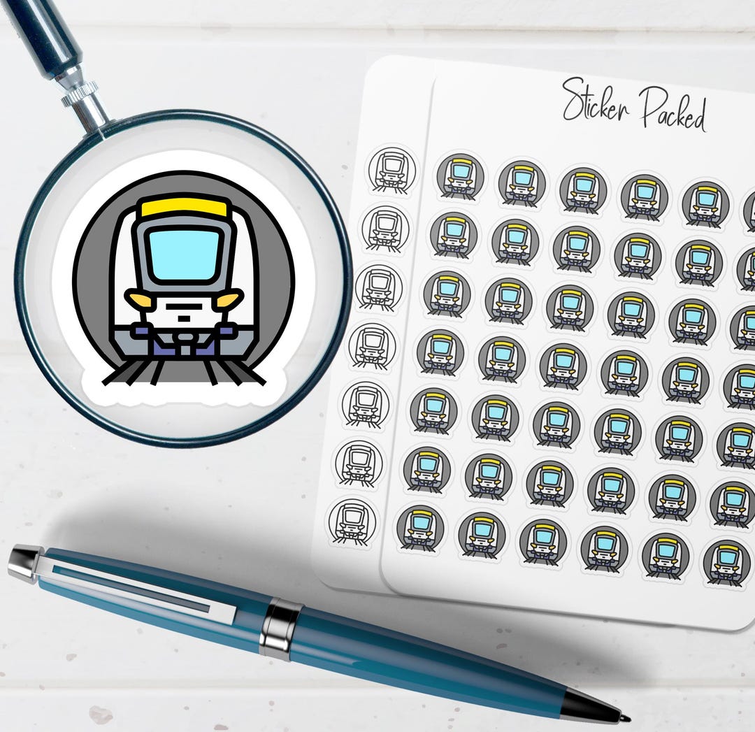 Subway Planner Sticker Subway Icon Sticker Subway Sticker - Etsy
