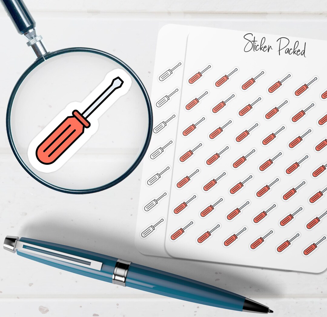 Screwdriver Planner Sticker Screwdriver Icon Sticker Screwdriver ...