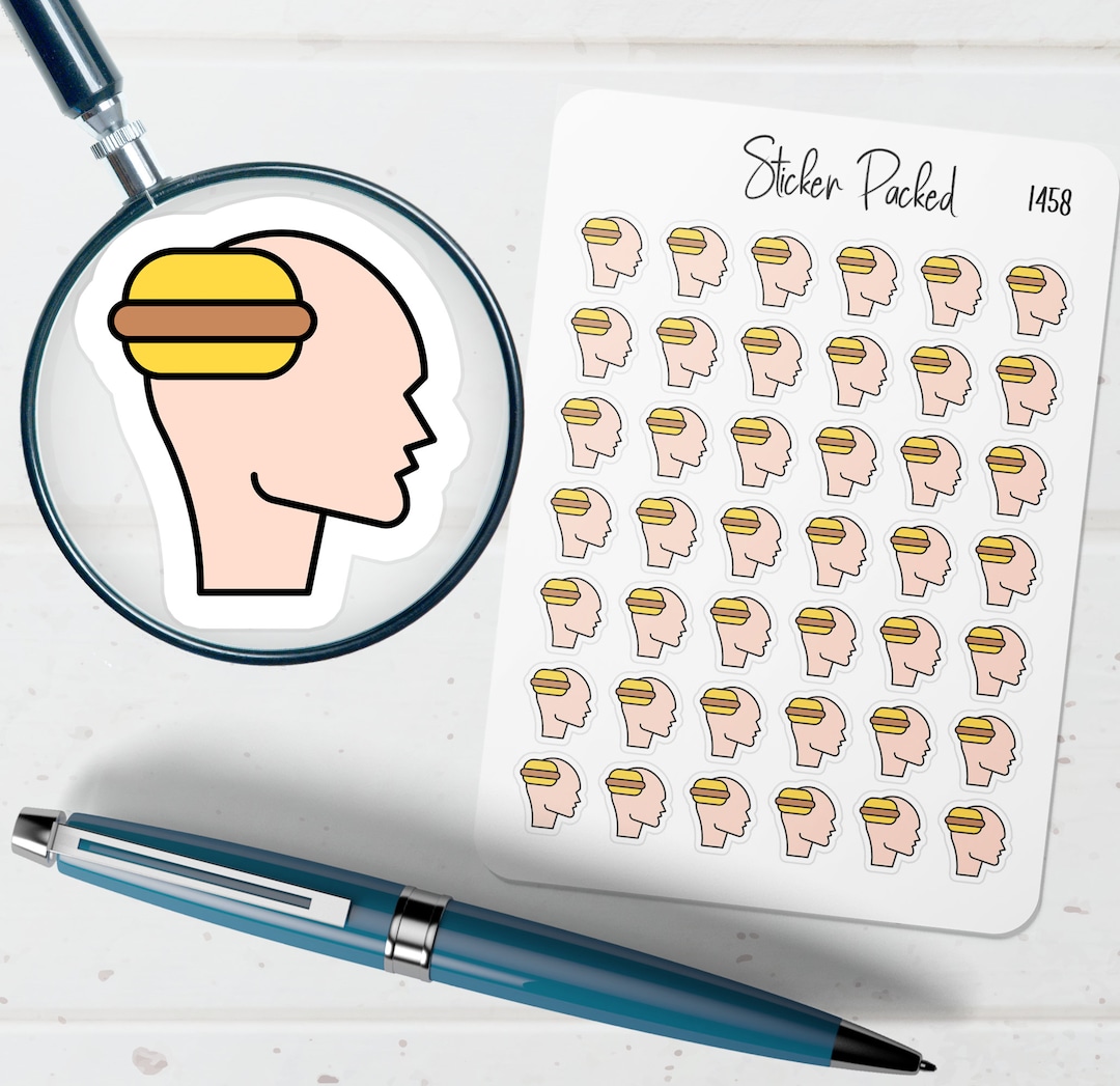 Binge Eating Planner Sticker Binge Eating Icon Sticker Binge Eating ...