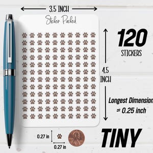 Paw Print Planner Stickers Dog Paw Planner Stickers Pet Stickers for ...