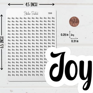 Joy Planner Sticker Joy Script Sticker Joy Word Sticker Joy Script ...
