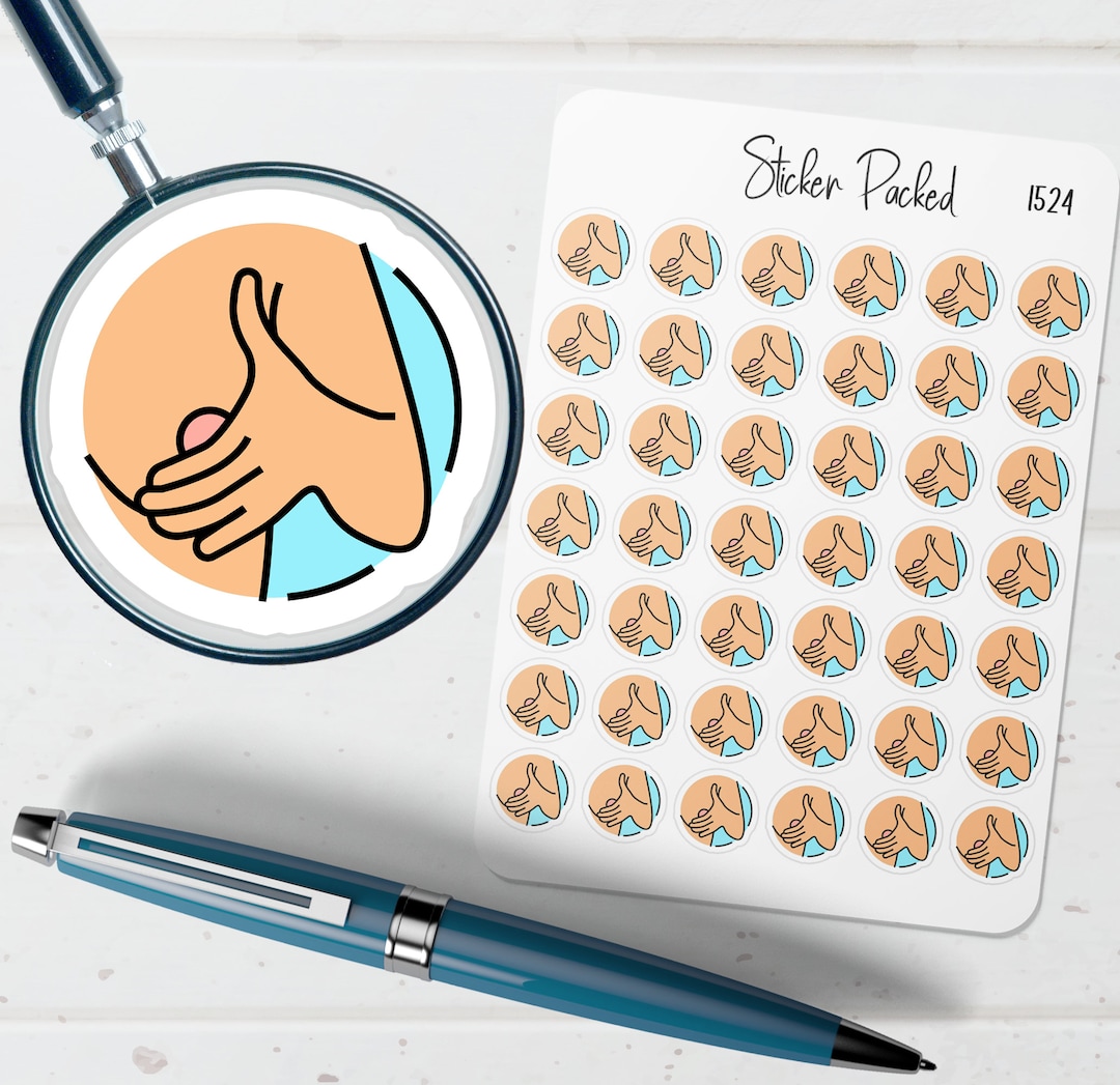 Self Breast Exam Planner Sticker Mammogram Planner Sticker Breast ...