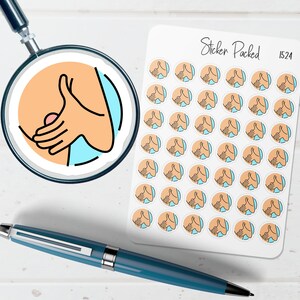Self Breast Exam Planner Sticker Mammogram Planner Sticker Breast ...